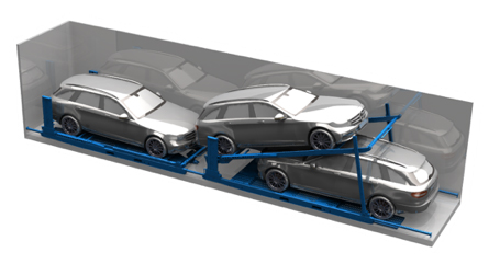 Auto Racking - car carrying system designed for multi modal logistics